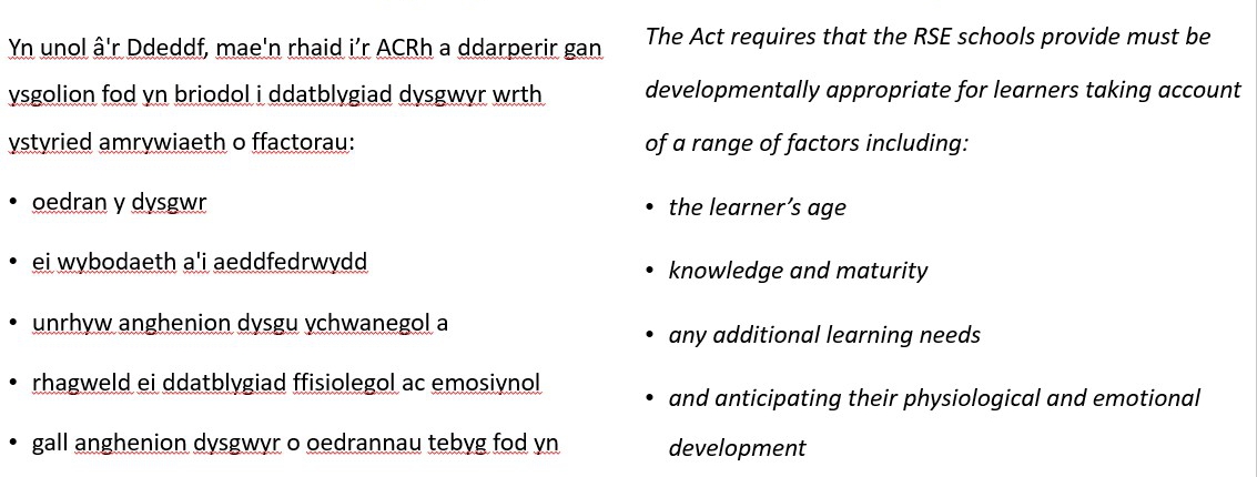 Rse Relationships And Sexuality Education Golftyn Cp School