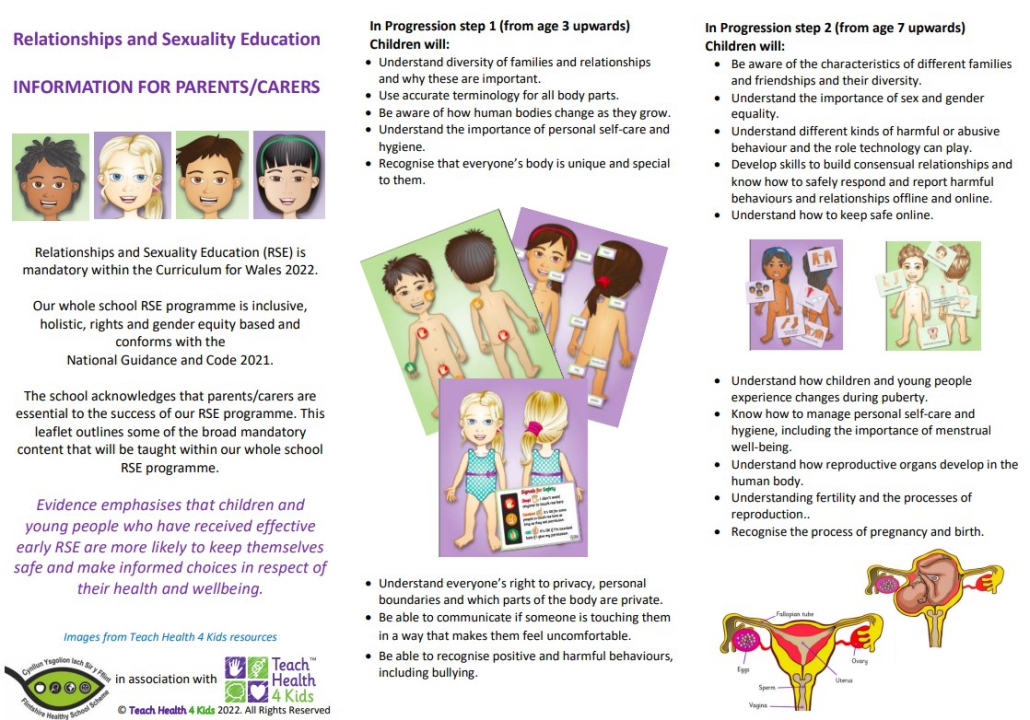 RSE Relationships and Sexuality Education - Golftyn CP School